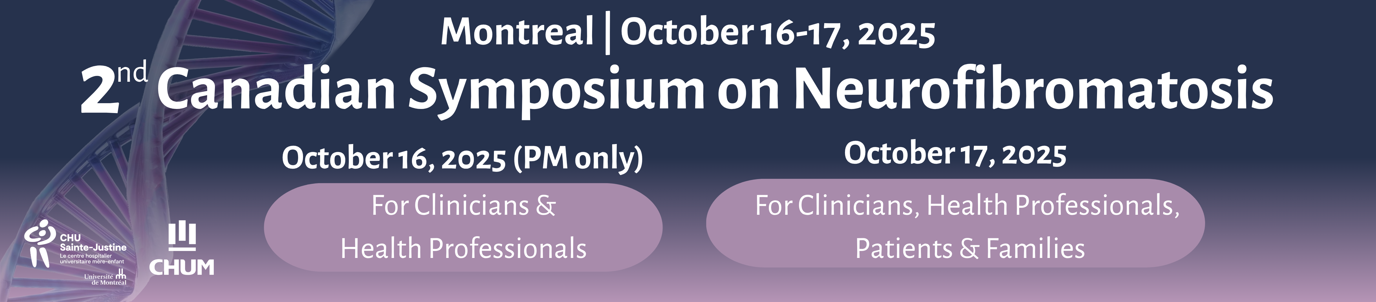 Schedule - 2nd Canadian Symposium on Neurofibromatosis