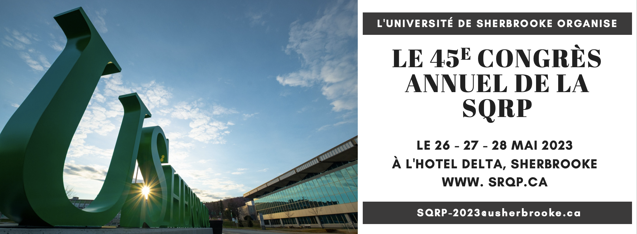 Congrès de la Société québécoise pour la recherche en psychologie (SQRP ...